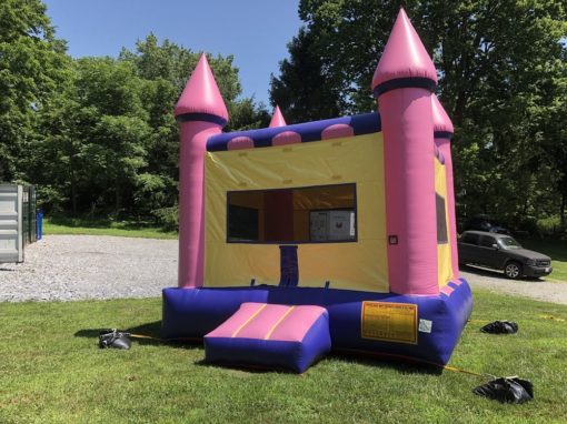 Pink Castle Bounce House 4 - Hub City Inflatables