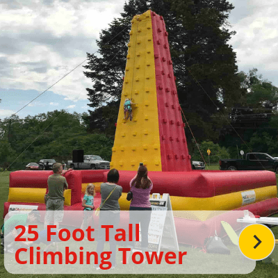 25-Foot Tall Climbing Tower - Hub City Inflatables