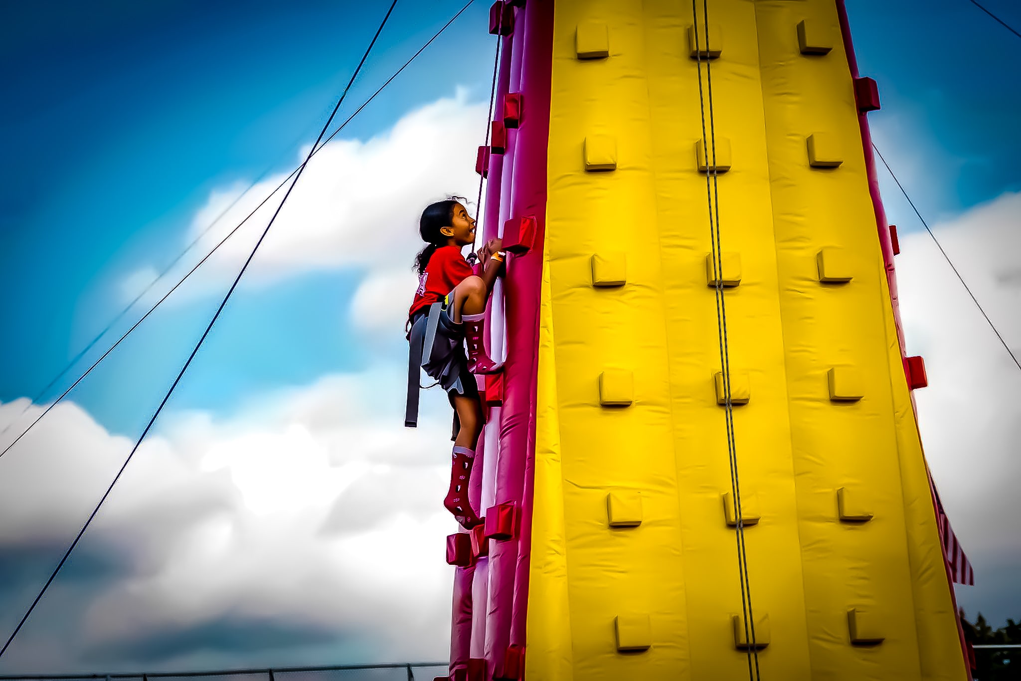 Climbing Tower 25 feet tall - Hub City Inflatables