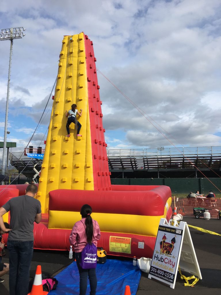 Climbing Tower - Municipal Stadium - Hub City Inflatables